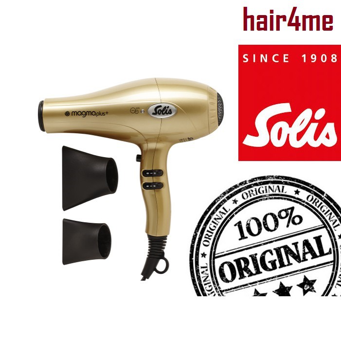 Solis Magma Plus ION Hair Dryer 2200W - Gold | Shopee Malaysia