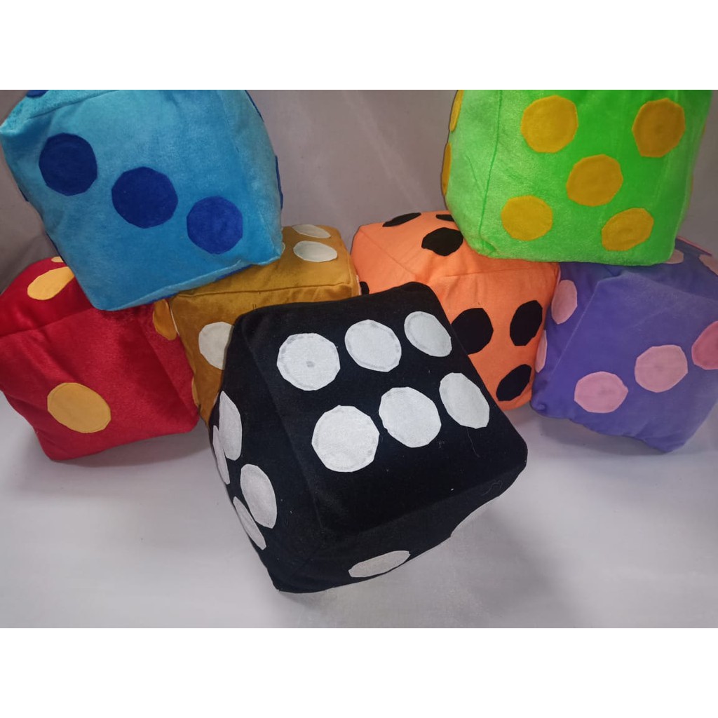 Dice pillow doll dice for snakes and ladders game monopoly Ludo ...