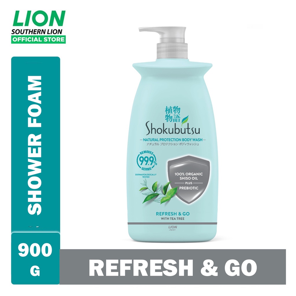 Shokubutsu Natural Protection Body Wash Refresh & Go With Tea Tree ...
