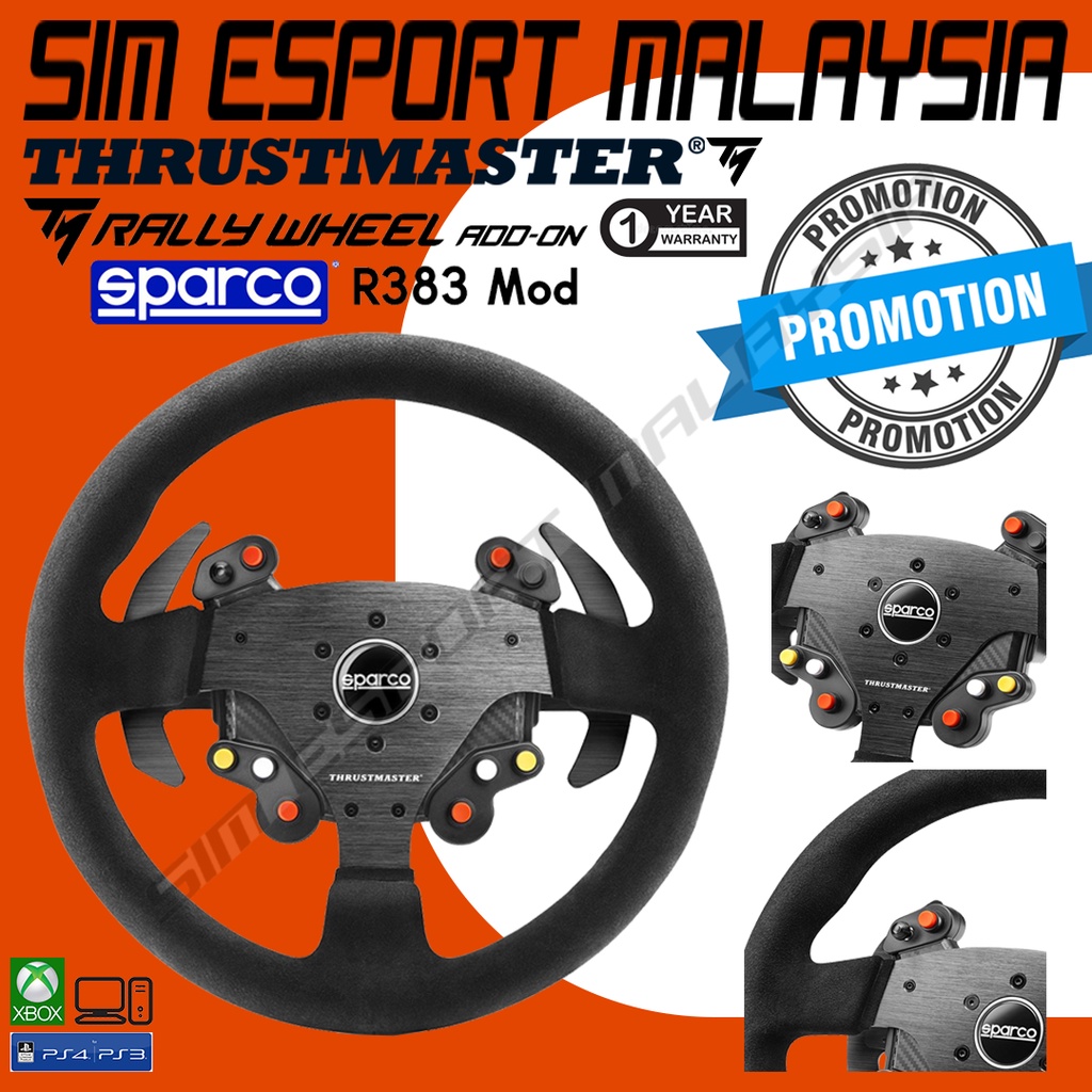 Thrustmaster Rally Wheel Add-On Sparco R383 Mod (PS5/PS4/PC/XBOX ...