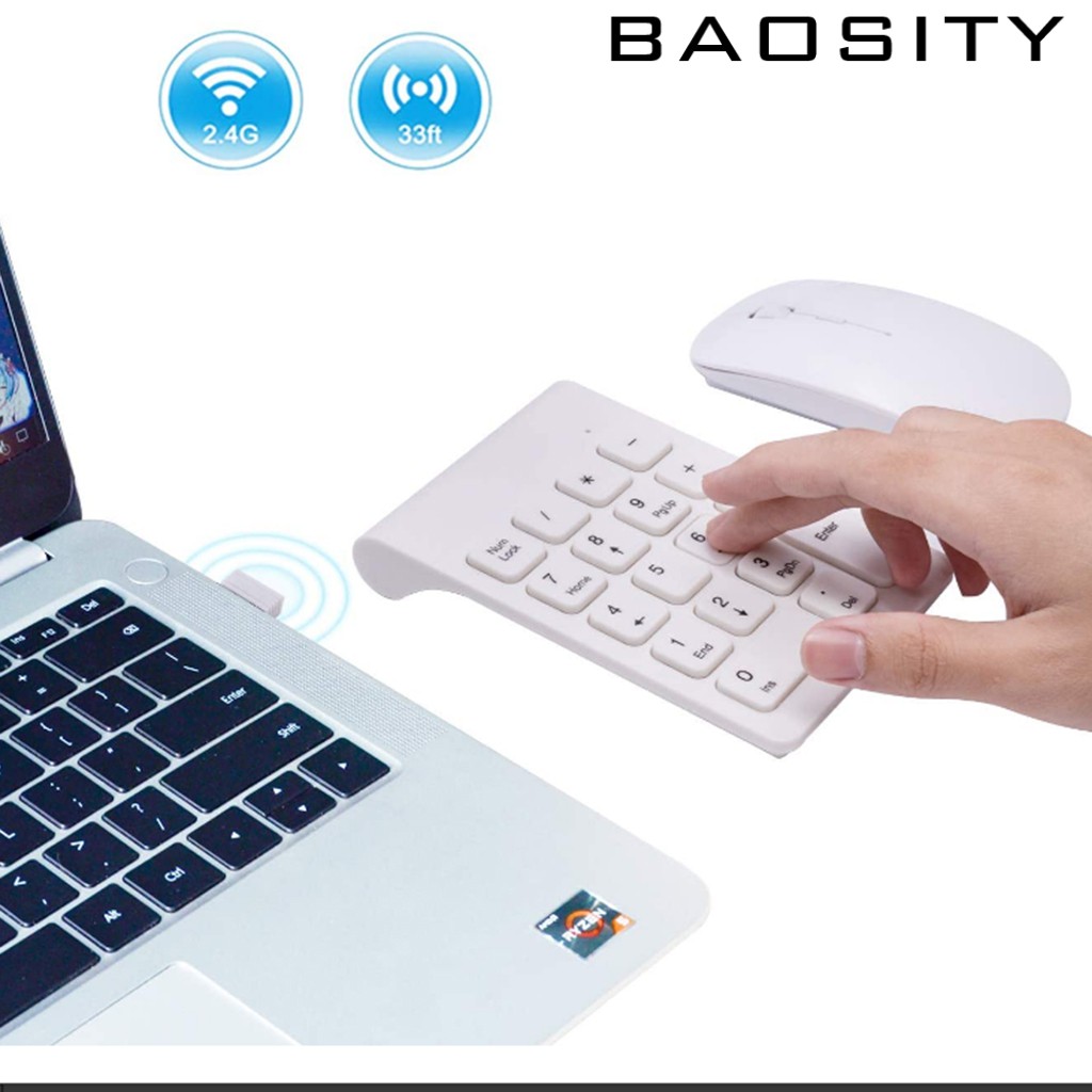 [BAOSITY] 18 Mini 2.4G Numeric Keypad Wireless Number Pad w/ Mouse for ...