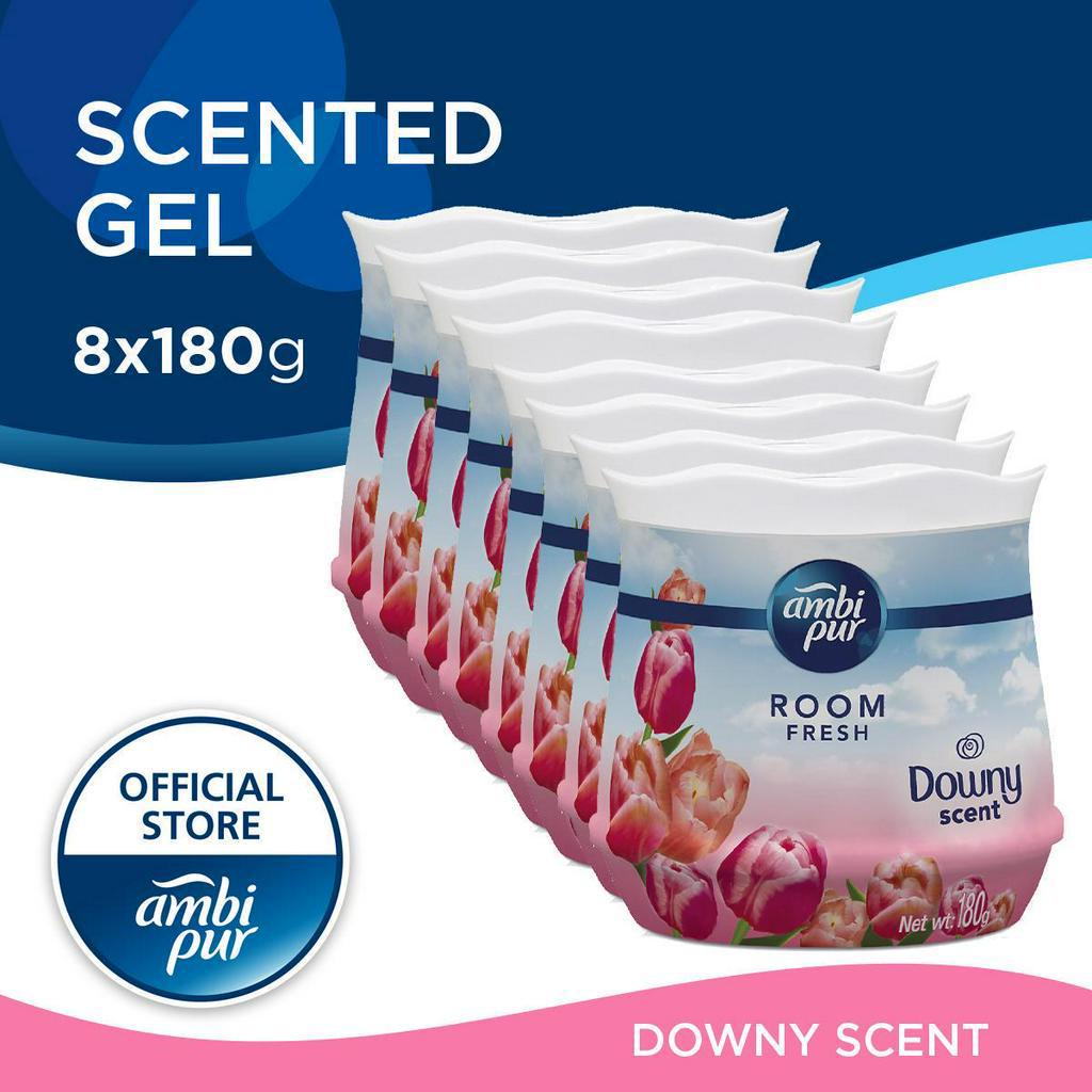 [Carton of 8] Ambi Pur Air Freshener Room Fresh Scented Gel Downy 180g | Shopee Malaysia