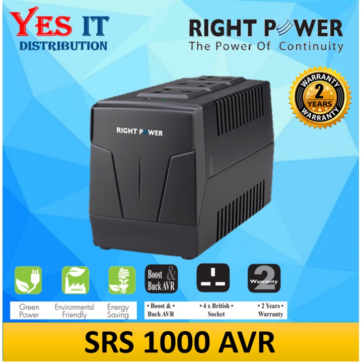 RIGHT POWER AVR 800VA TR800-LE / TR1000-LE / SRS 1000 AUTOMATIC VOLTAGE ...