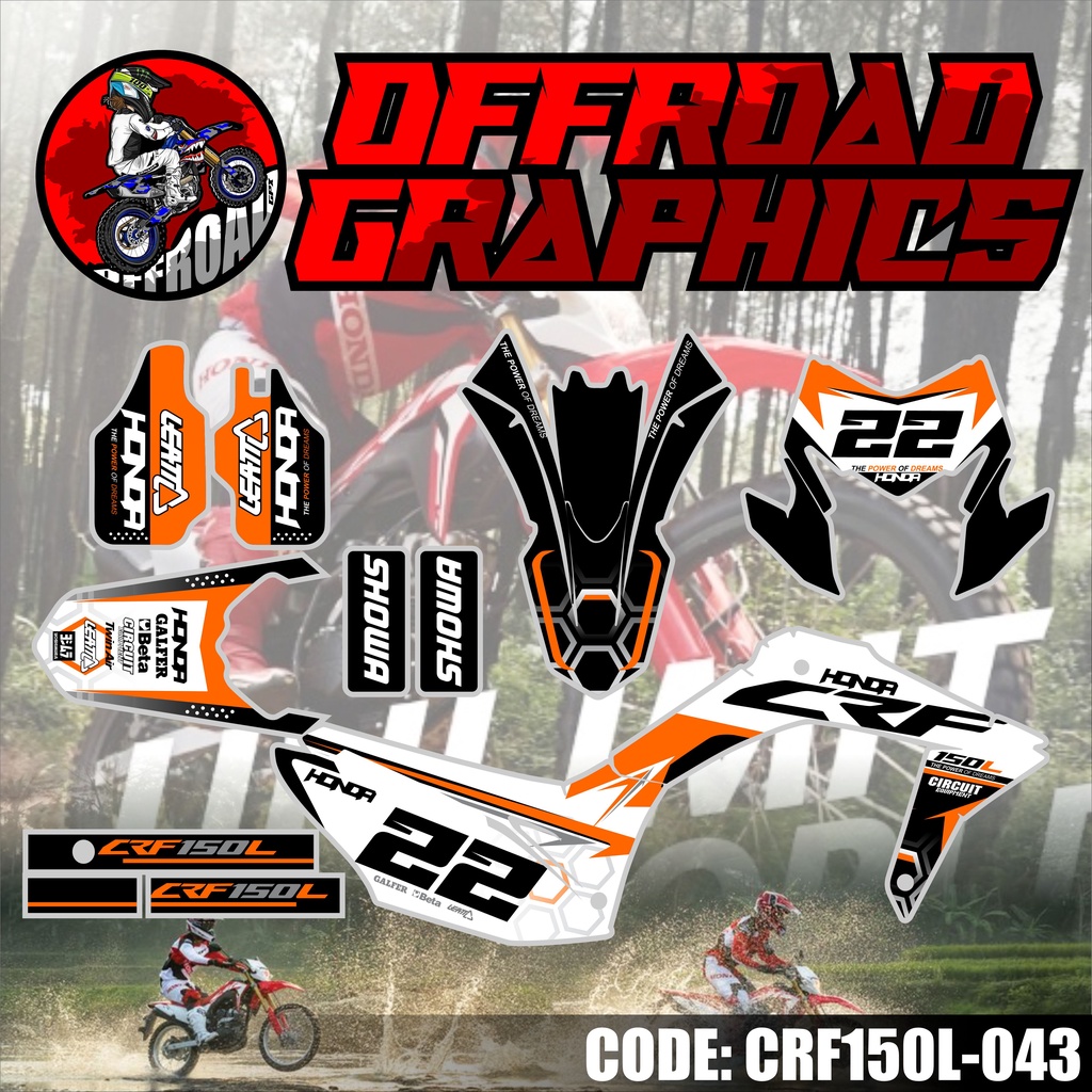 Honda CRF 150L Decals CRF150L-043 | Shopee Malaysia