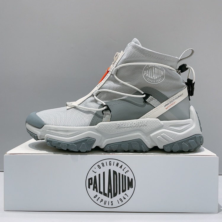 PALLADIUM OFF-GRID HI ZIP WP+Men Women OFF-White Waterproof Tire Sole ...