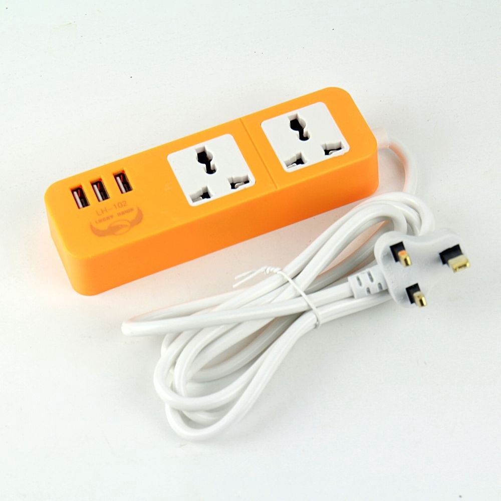 Trailing Socket USB Power Extension USB Charger Port 3x2 USB Adapter ...