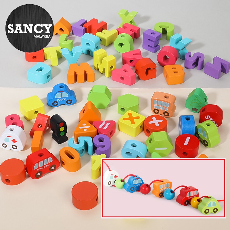 SANCY Kindergarten Threading Beaded Children Early Childhood Education ...