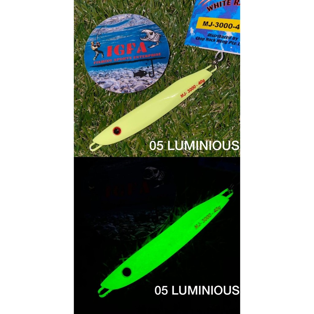 WHITE RABBIT JIG MJ-3000 Jig 40G Jig 60G Jig 80G Jig 100G Jigging Bait ...