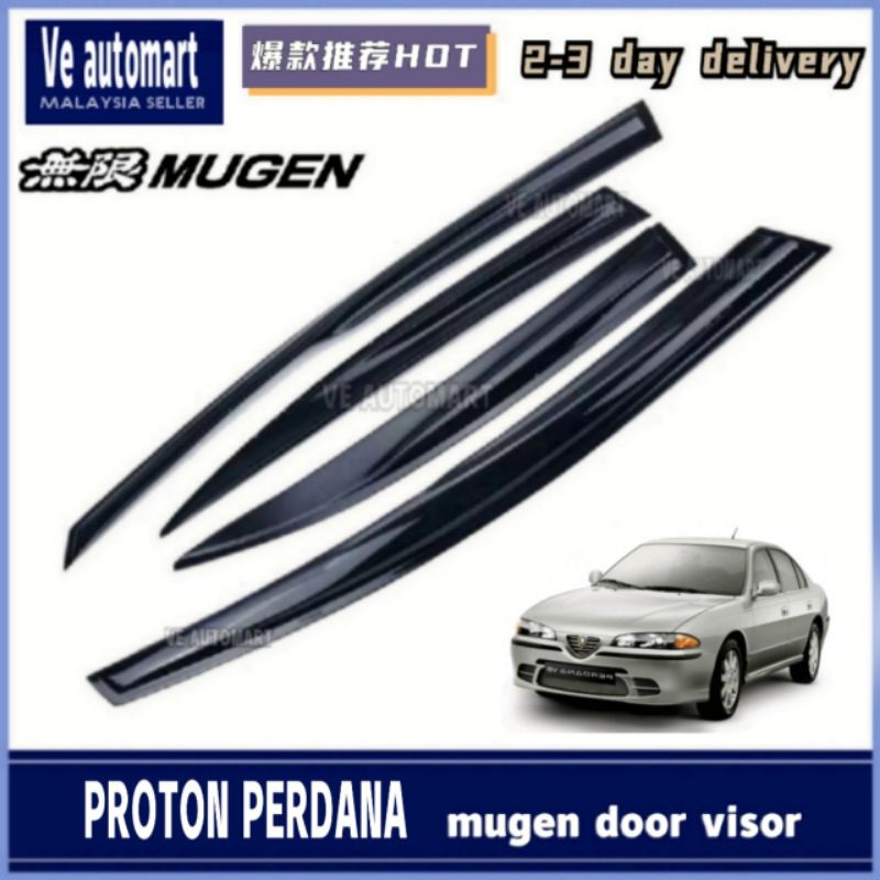 Vemart PROTON PERDANA V6 MUGEN DOOR VISOR AIR PRESS NEW ORIGINAL SUN PROTECTION ACCESSORIES Shopee Malaysia
