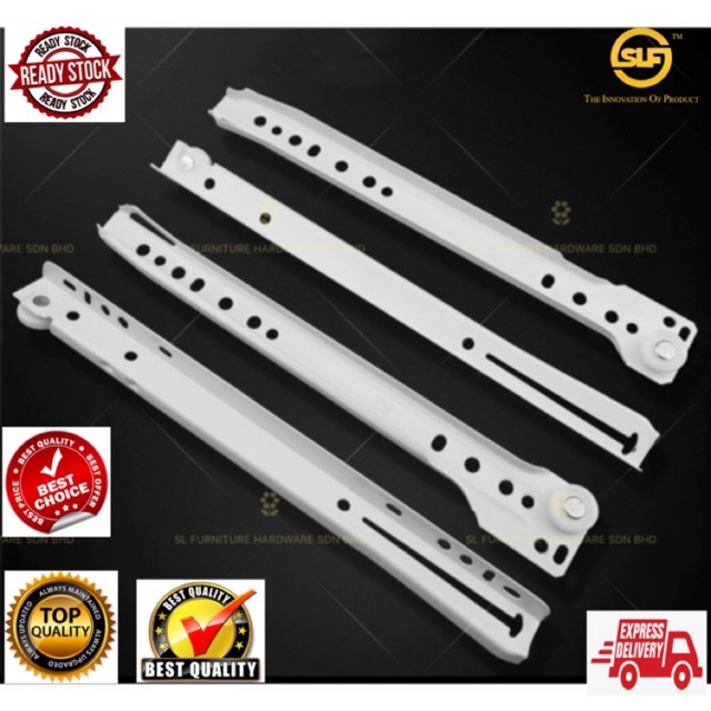 SLF Drawer=1set Drawer Slide Roller Runner Drawer Roda Rail Wheel Rail ...