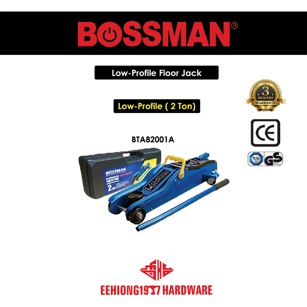 BOSSMAN B-TA82001-A Heavy Duty 2 Ton Low Profile Hydraulic Floor Jack ...