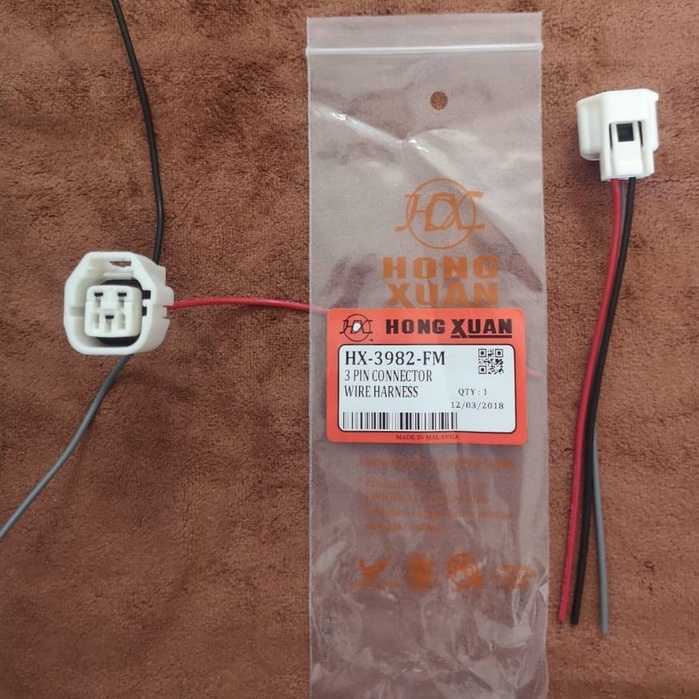 HX-3982-FM HONGXUAN 3 PIN FEMALE CONNECTOR WIRE HARNESS SOCKET | Shopee ...