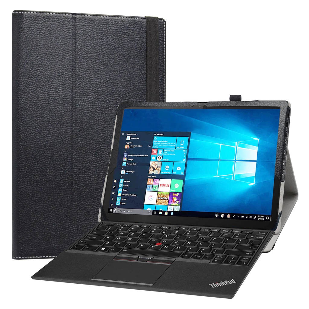 PU Case For 12.3" Lenovo ThinkPad X12 Detachable Tablet PC Folding ...