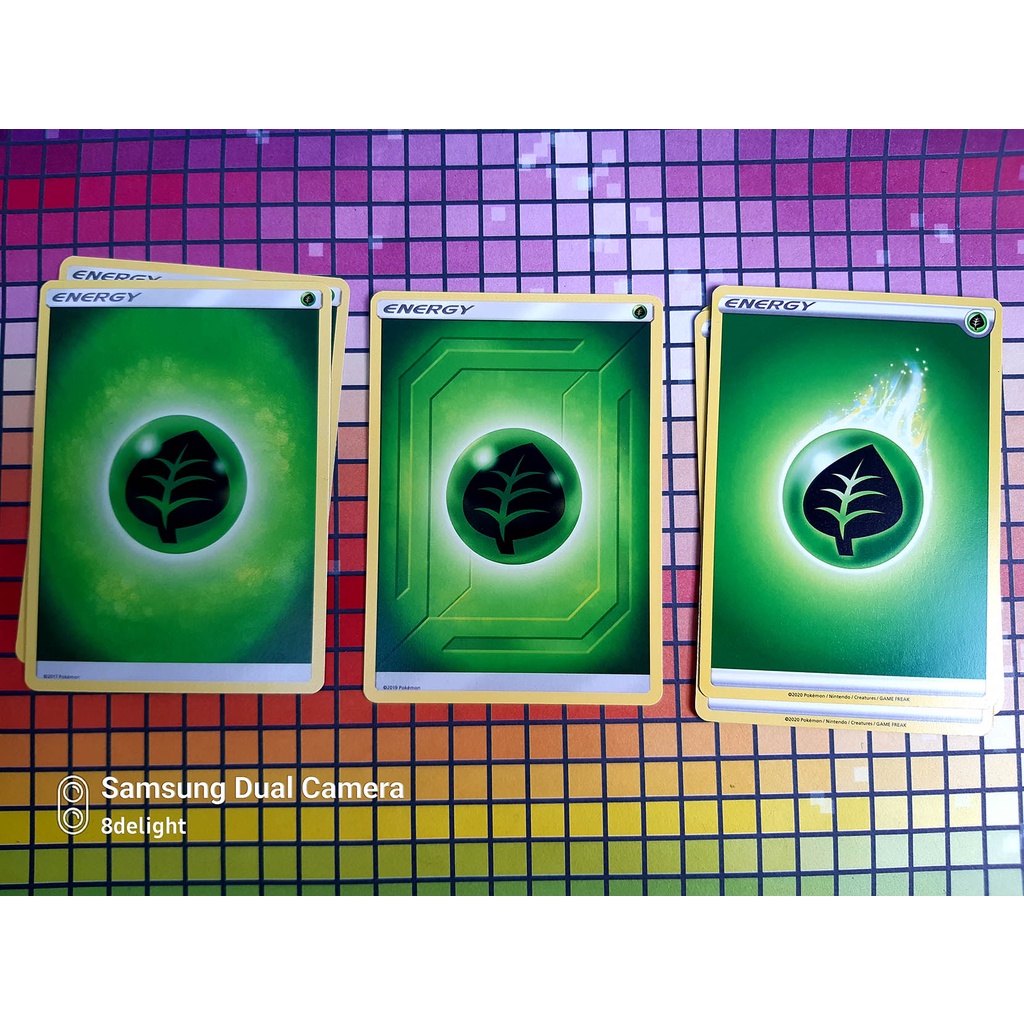 🍁 S 草 Grass Basic Energy Cards Deck Build Pokemon Card Game Single PTCG ...