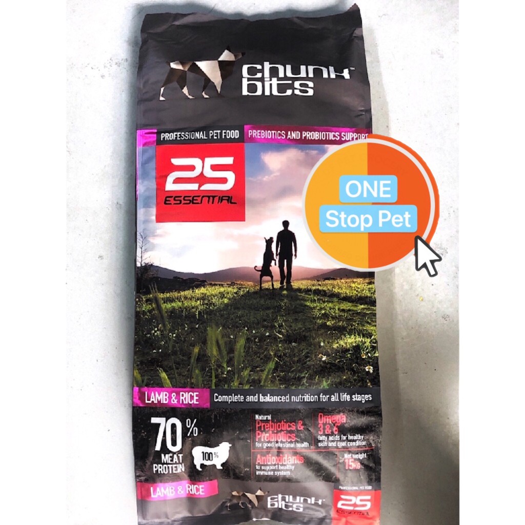 Chunk Bits Essential 25 Lamb & Rice 13kg | Shopee Malaysia