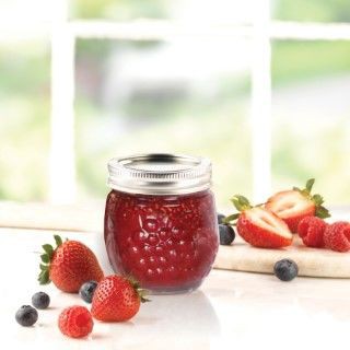 Ball MASON Jar - Jam Jar 243 ml / 8oz Regular Mouth Jelly Pot Jar ...