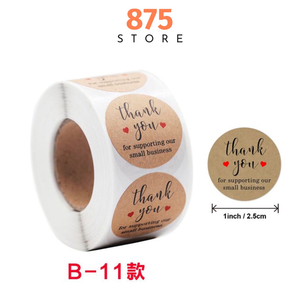 Coil 500 STICKER LABELS THANK YOU SUPER CHEAP VINTAGE COLOR (CODE B11 ...