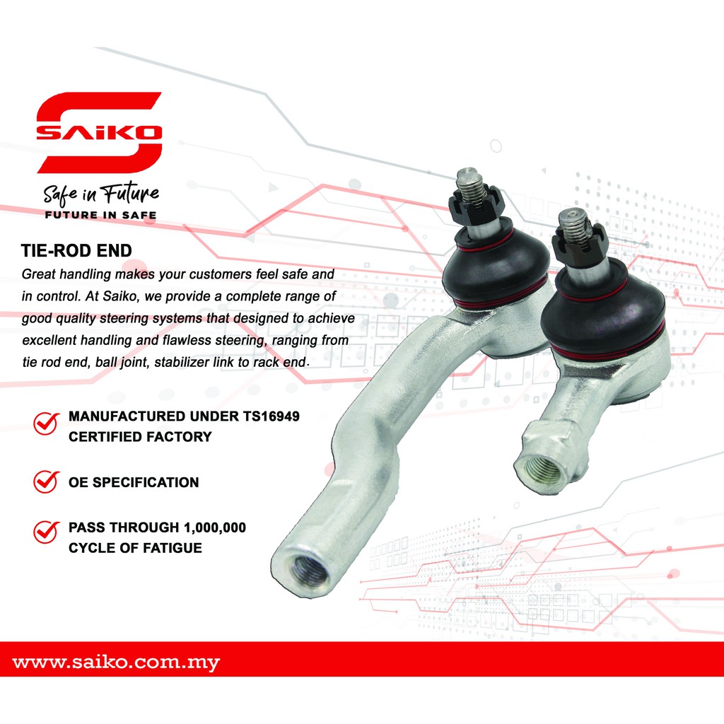 Toyota Unser KM36/EE80/EE90/AE101 Outer Tie Rod End Set | Shopee Malaysia