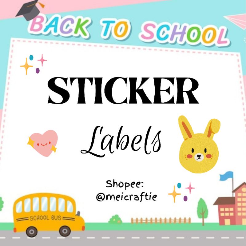 STICKER LABELS by meicraftie (BOOK AND NOTEBOOK LABELS) | Shopee Malaysia