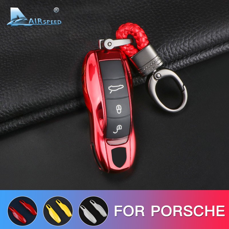Car Key Case for Porsche Panamera Macan Cayenne Carrera Boxster Cayman ...