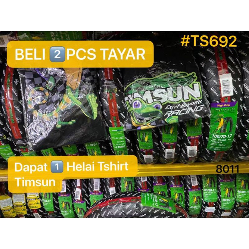ORIGINAL TIMSUN TAYAR TS692 SP ALL SIZE / 60/90-17 70/80-17 80/80-17 70 ...