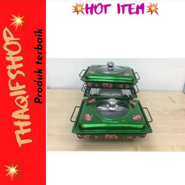 💥HOT ITEM💥34X28 RECTANGLE BUFFET FOOD TRAY SET BUNGA ROSE / BEKAS TRAY ...