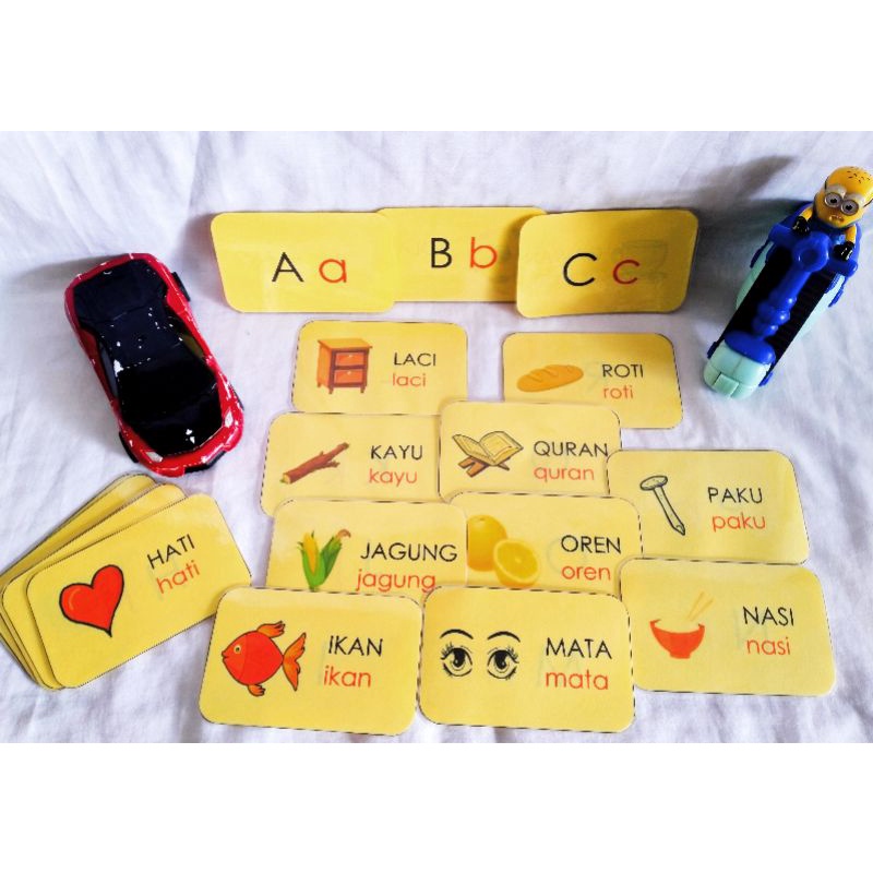 flash kad huruf besar & huruf kecil, belajar membaca | Shopee Malaysia