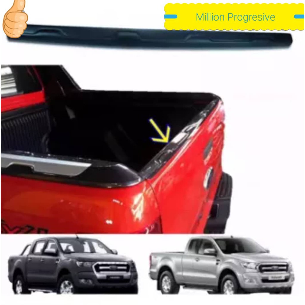 FORD RANGER T7 REAR UP BONNET GUARD (MATT BLACK) | Shopee Malaysia