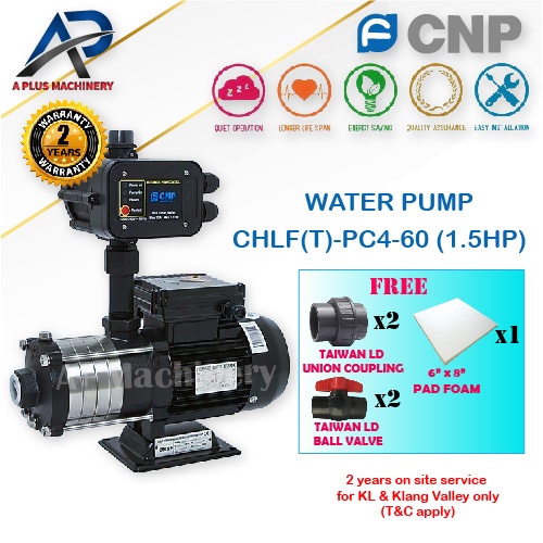 CNP Home Water Booster Pump CHLF(T)-PC-4-60 (1.5HP), pam air, water ...