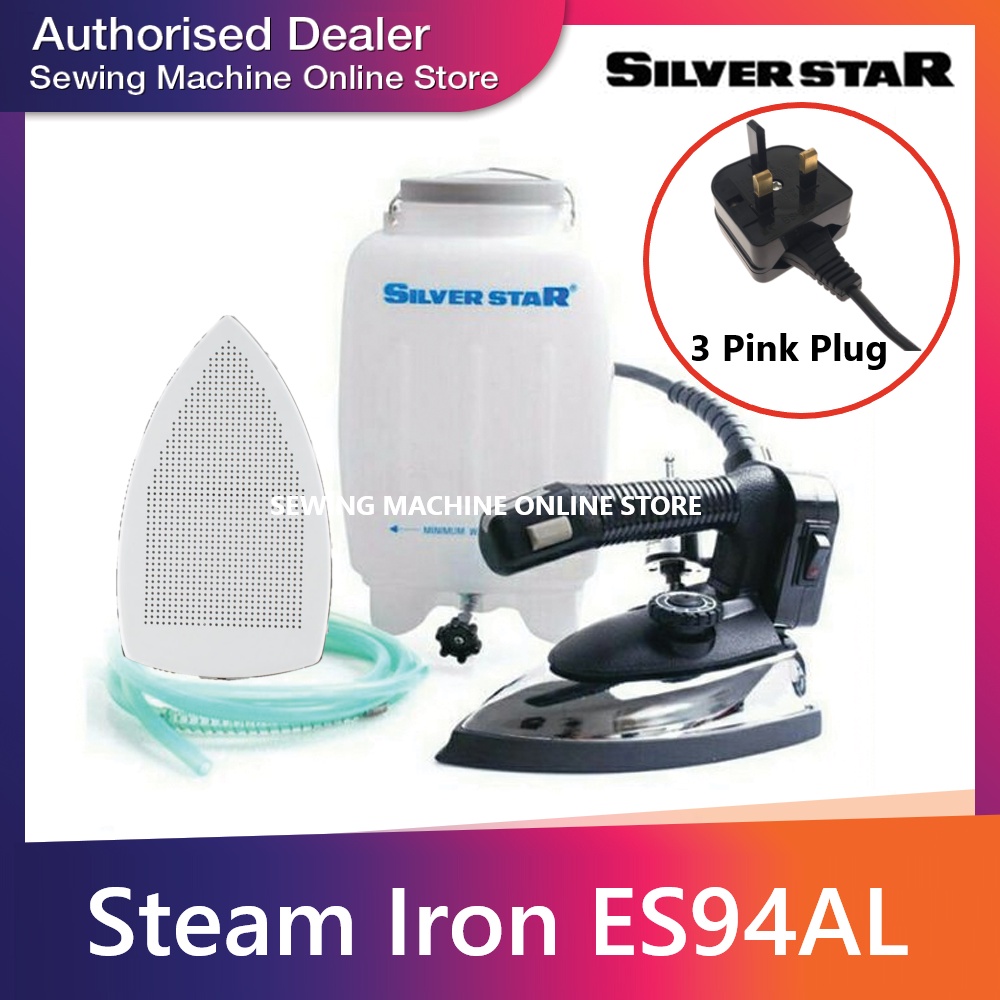 🔥Ready Stock🔥 Silver Star Industrial Steam Press Iron ES-94A / Seterika Wap Air Silver Star ...