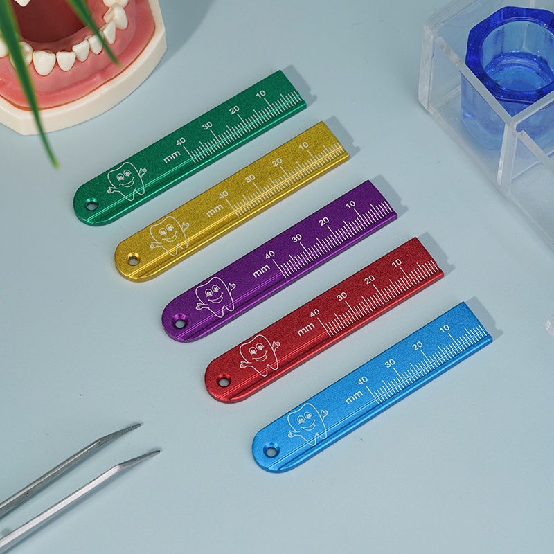 1Pcs Aluminium Dental Endo Ruler Span Measure Scale Endodontic Rulers ...