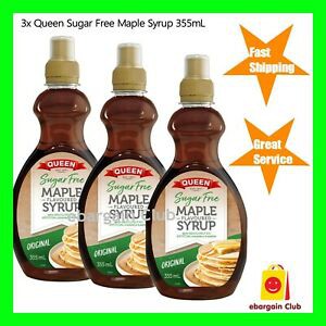 QUEEN SUGAR FREE MAPLE FLAVOURED SYRUP 355ML | Shopee Malaysia