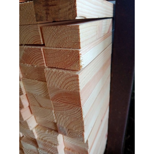 kayu pine baru 1inci x 2inci lurus baru ( 22mm x 47mm ) | Shopee Malaysia