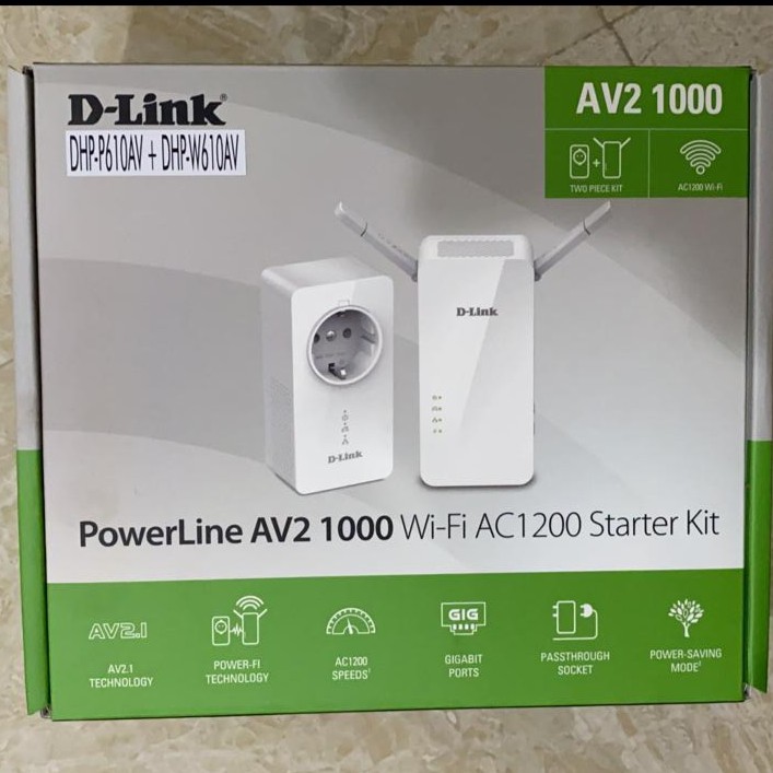 D-link DHP-P610AV+DHP-W610AV PowerLine AV2 1000 Wi-Fi AC1200 Adapter | Shopee Malaysia