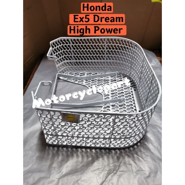 Honda Ex5 Dream Ex5 High Power Raga Besi KACANG 88 PUTIH, WHITE Iron Basket Bakul Besi | Shopee ...