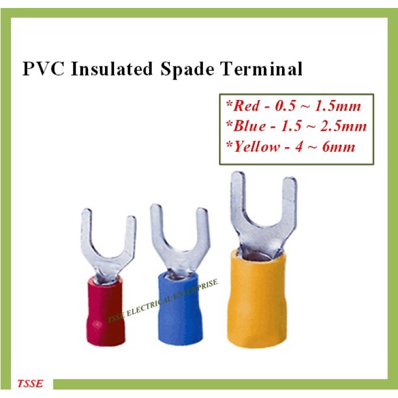 *100pcs* Pvc Insulated Spade Terminals | Shopee Malaysia
