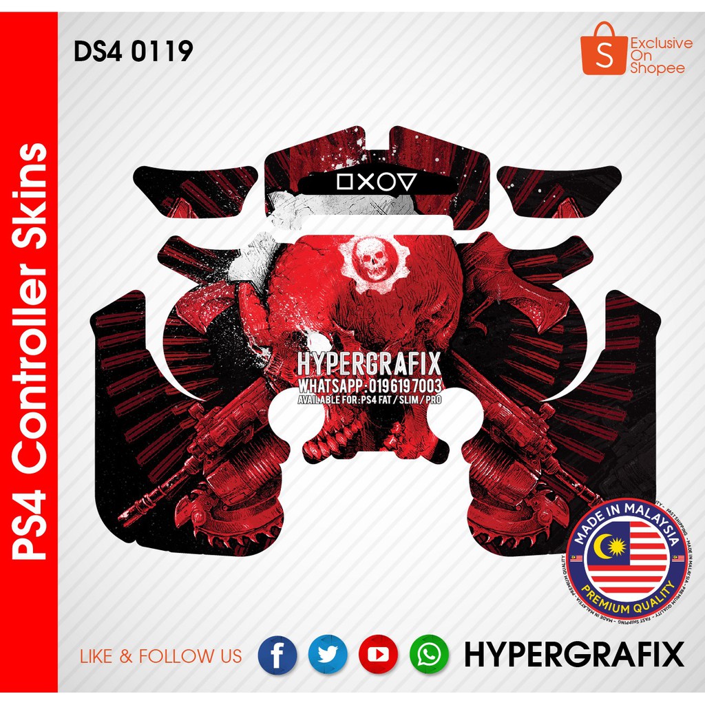 PS4 Controller DS4 SKIN (0119) | Shopee Malaysia