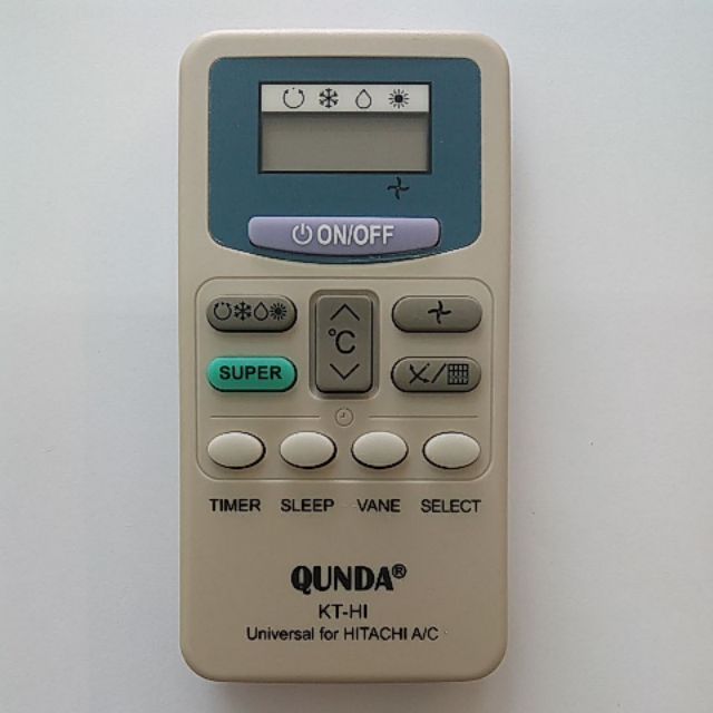 Hitachi Aircond Remote Control Replacement (Qunda KT-HI) | Shopee Malaysia