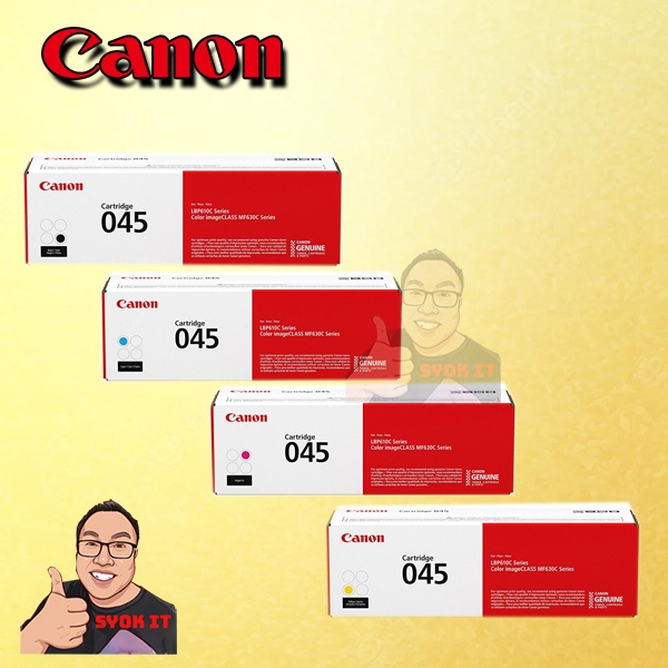 [ORIGINAL] GENUINE Canon 045 Toner Original BLACK / CYAN / MAGENTA / YELLOW - MF611cn/MF631cn ...