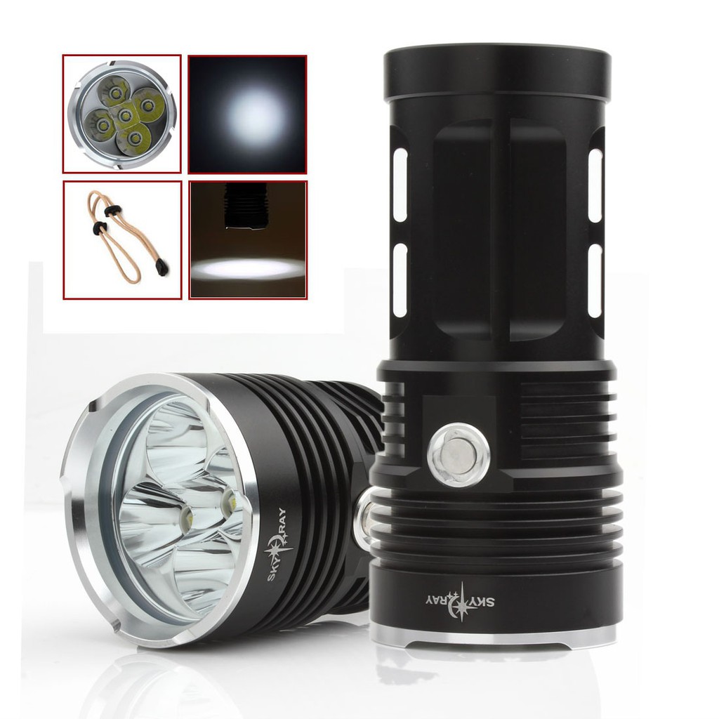 SKYRAY 6000Lm 5x CR EE X ML T 6 LED Flashlight 3-Mode Torch | Shopee ...