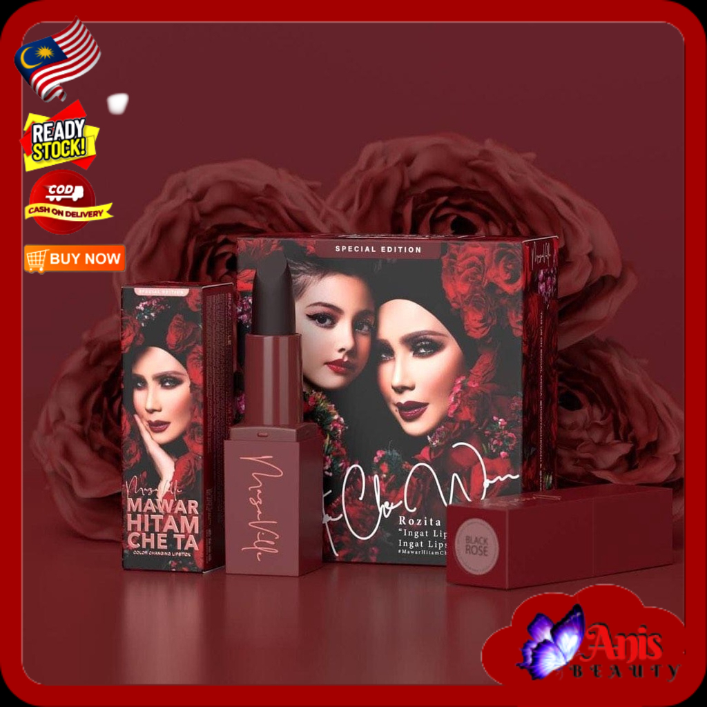 READY STOCK!! LIPSTICK MAWAR HITAM & MENTARI HITAM CHE TA | LIPSTICK CHETA ROZITA CHE WAN by ...