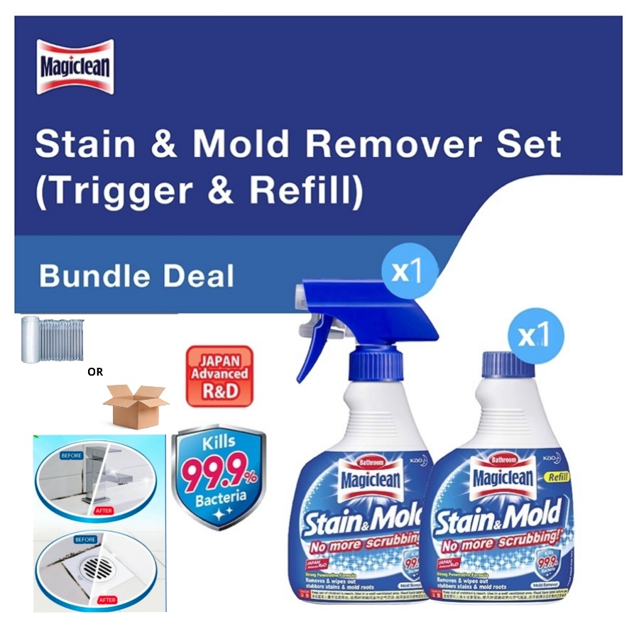 Combo KAO Magiclean Stain Mold Cleaner Magic Clean Bathroom Bleach ...