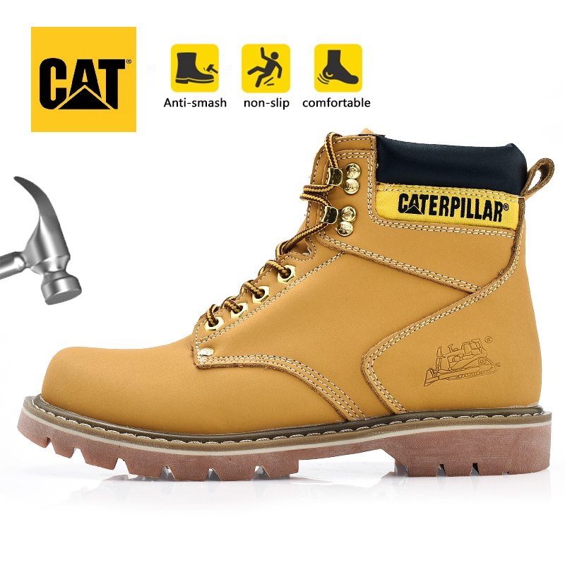 Safety boots steel toe shoes men's work boots anti-smashing non-slip ...