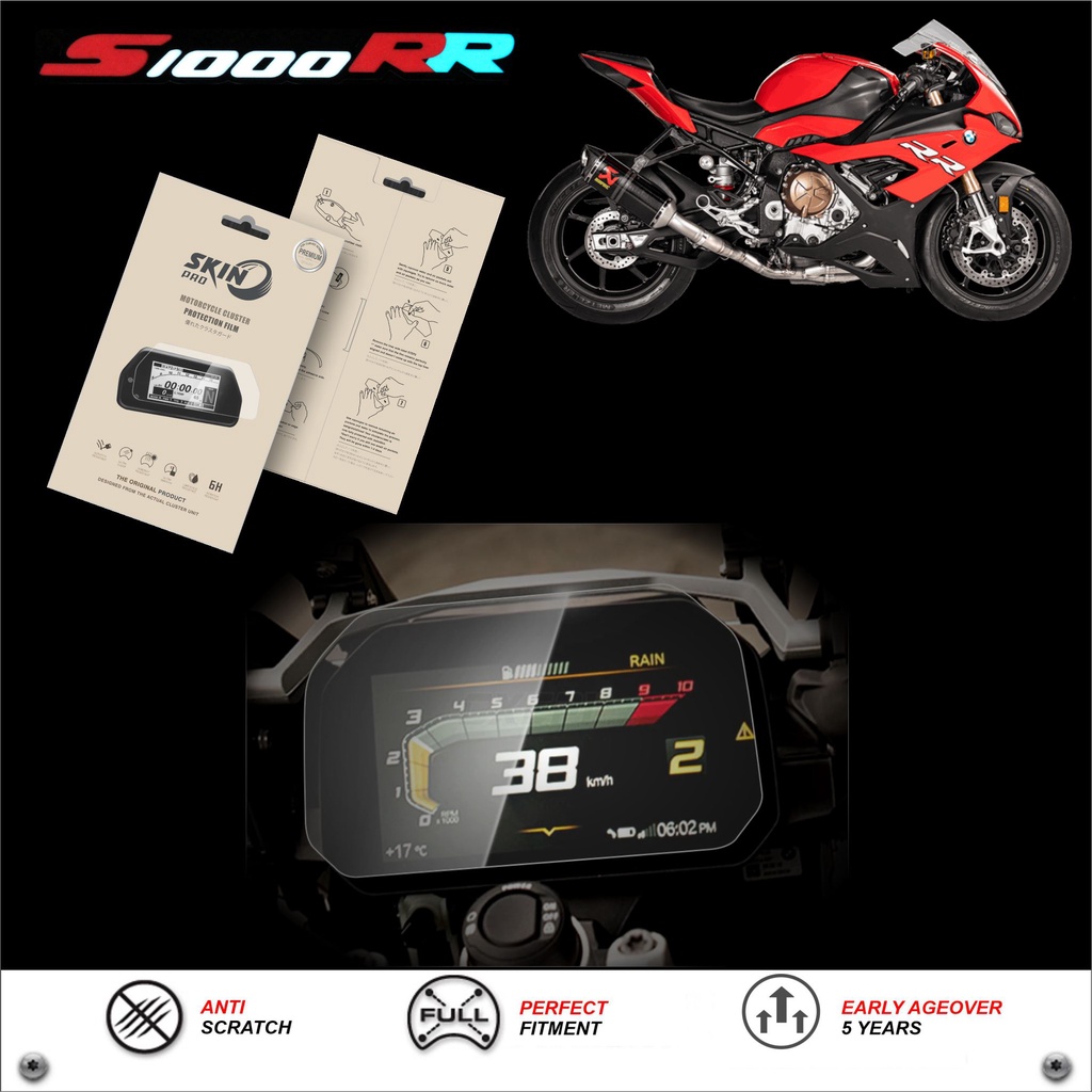Ppf sticker protects the watch face of BMW S1000R S1000RR S1000RR M ...