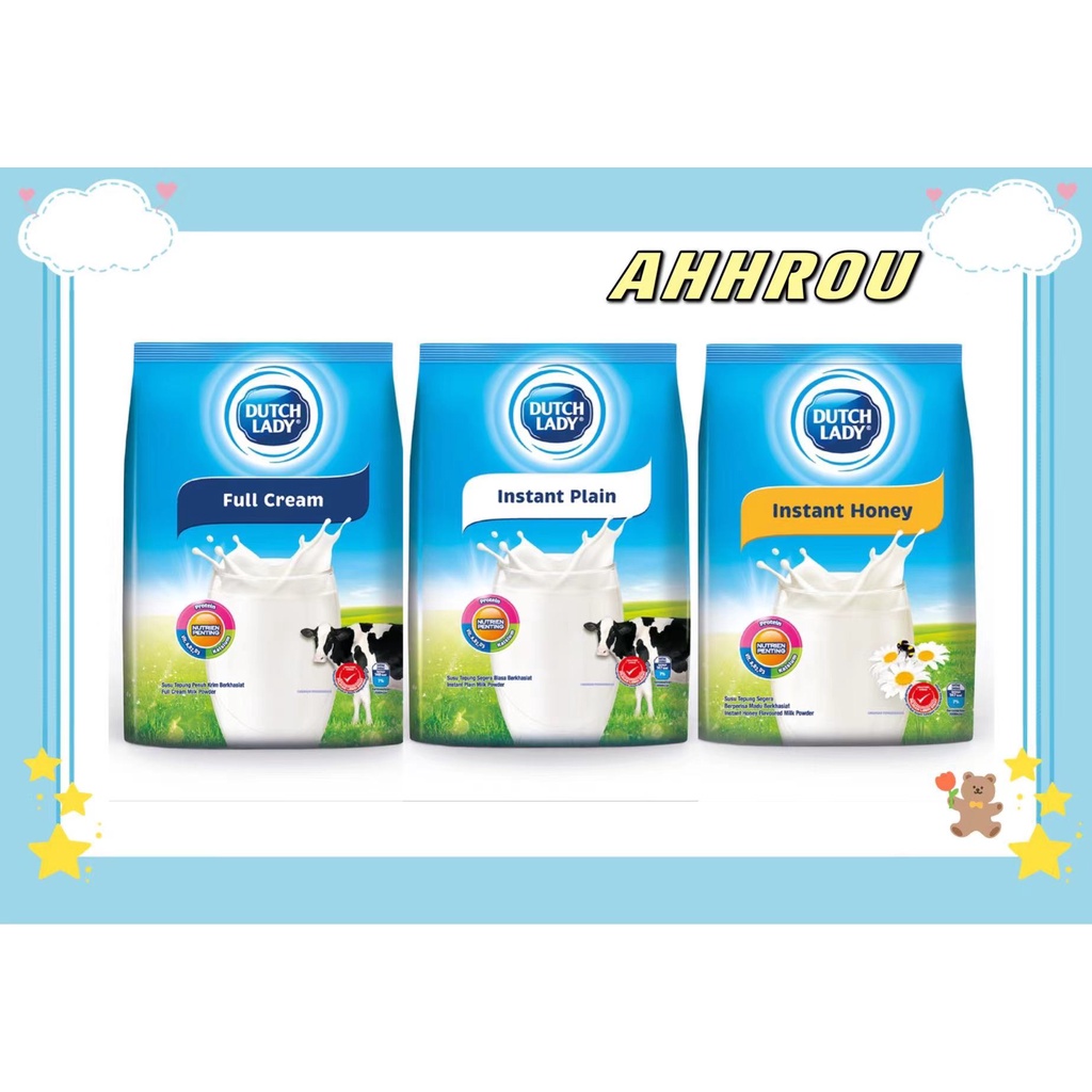 Dutch Lady Family Milk Powder 900g (Full Cream/Plain/Honey) | Shopee ...
