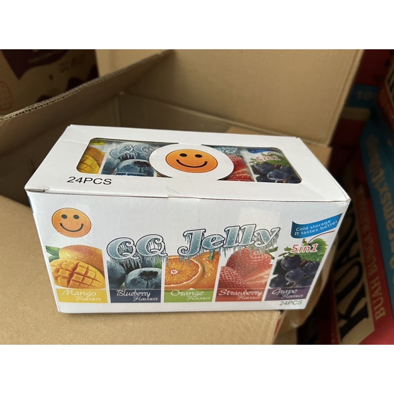 *Halal* 24Pcs Fruity Flavour 5 in 1 QQ Jelly - Mango / Blueberry ...