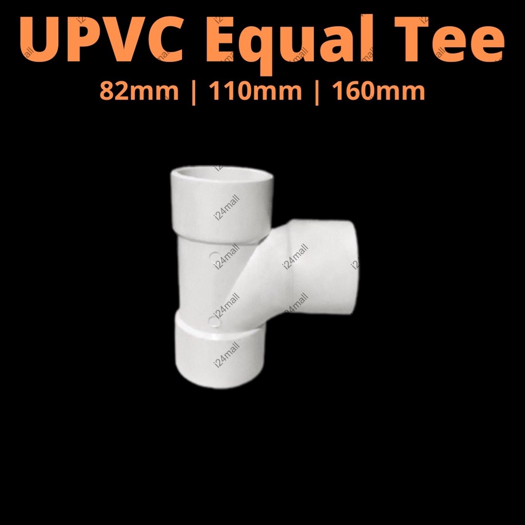 UPVC EQUAL TEE UPVC Fittings 82MM 110MM 160MM UPVC Joint Connector ...