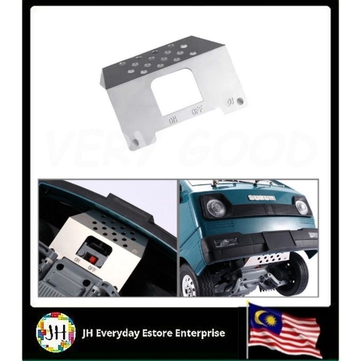 🇲🇾ReadyStock [3111] WPL D12 Metal Chassis Armor Front Anti-Collision ...