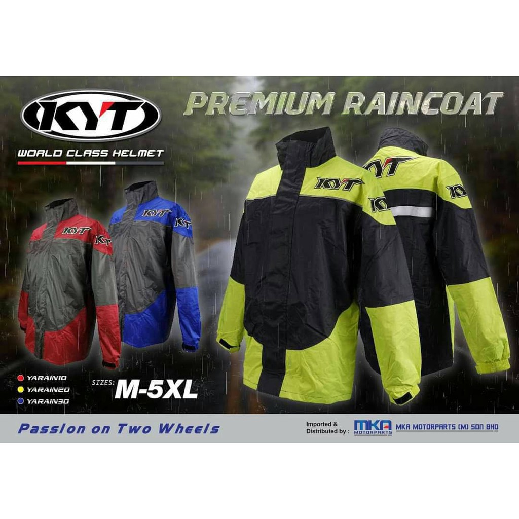 KYT RAINCOAT YELLOW / BAJU HUJAN KYT KUNING ( PREMIUM ) | Shopee Malaysia