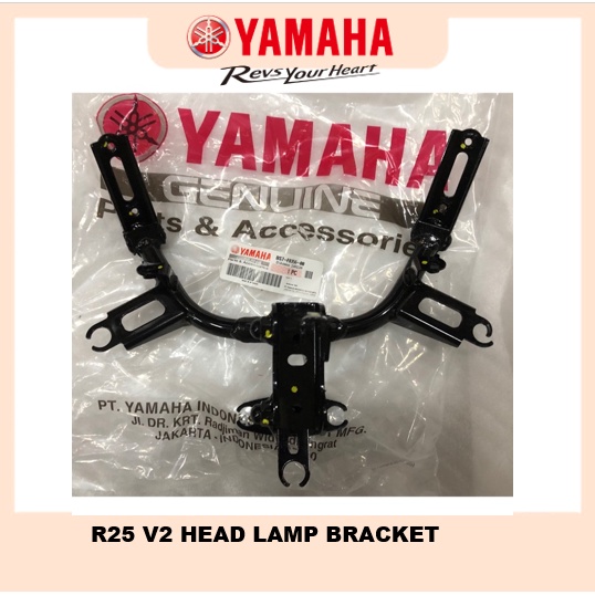 YAMAHA R25 V2 STAY HEAD LIGHT/ HEAD LAMP BRACKET 100% ORIGINAL BS7 ...
